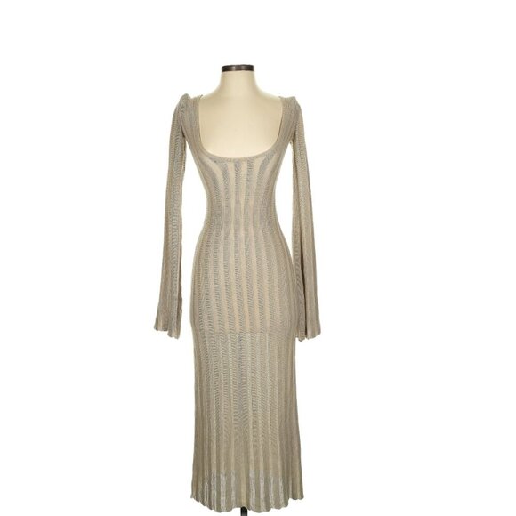 Heavy Manners | Dresses | Heavy Manners Sweet Thing Knit Dress In Sand ...